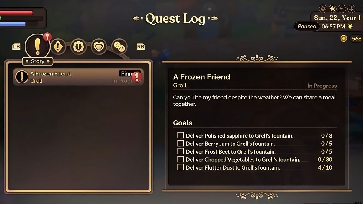 How to complete A Frozen Friend quest in Fae Farm