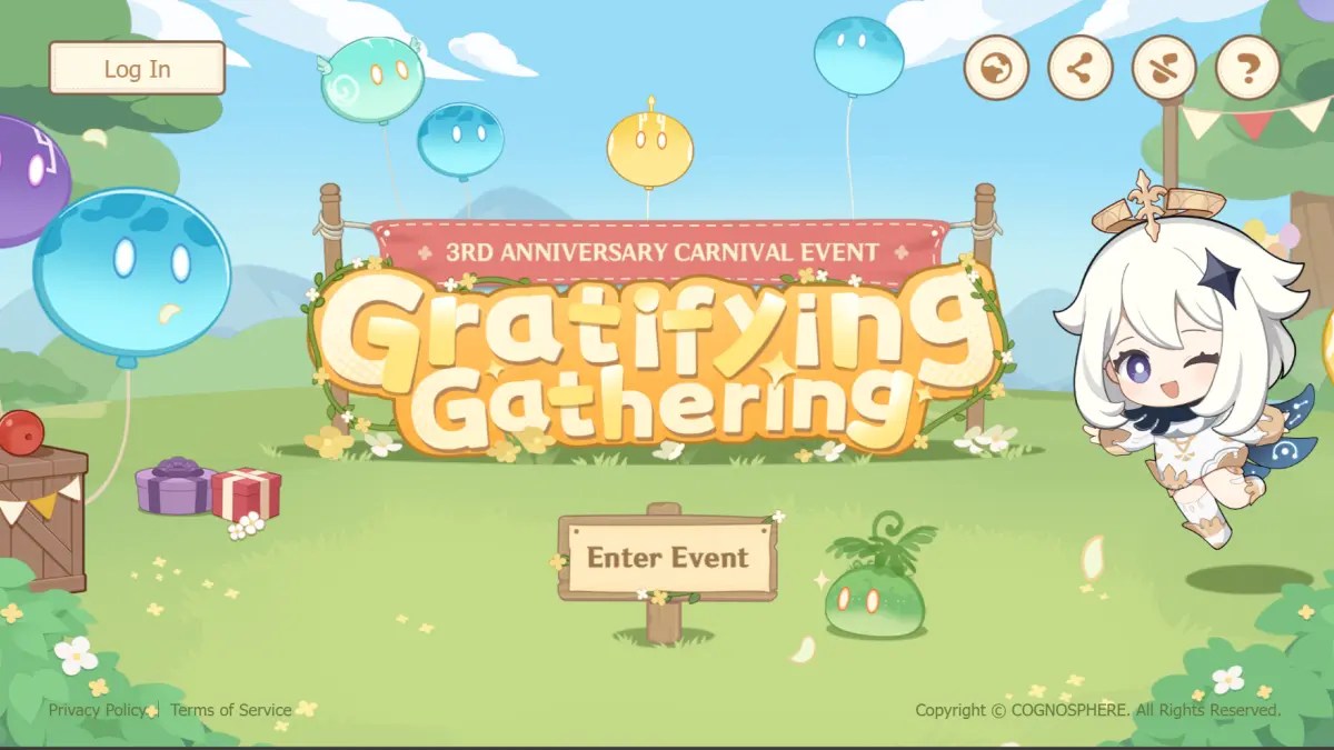 How to complete the Gratifying Gathering web event in Genshin Impact