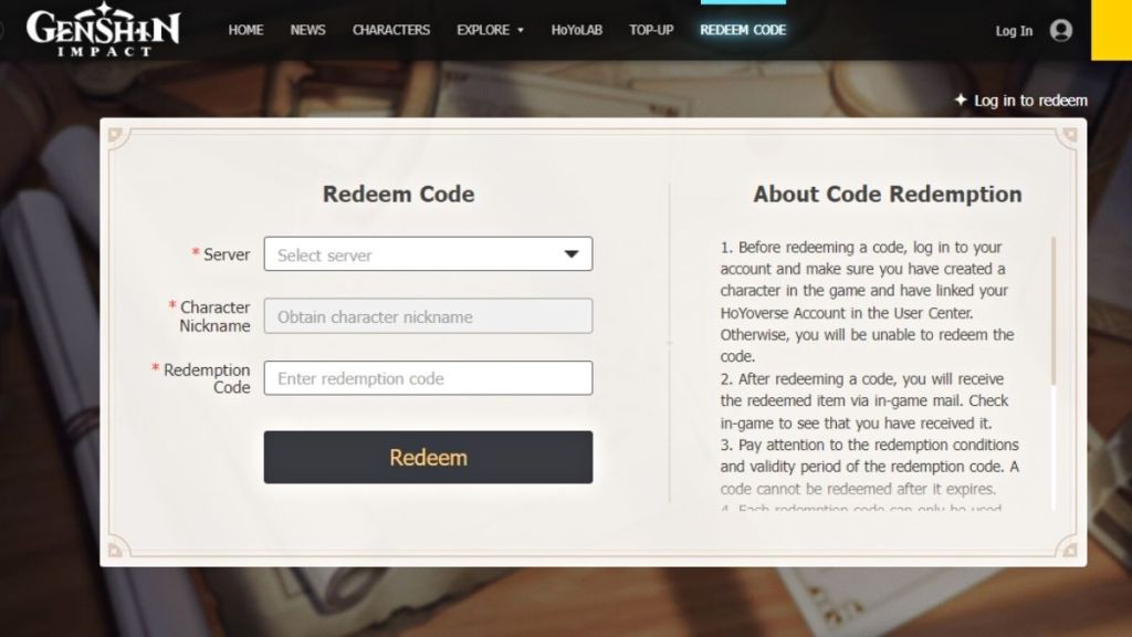 All Genshin Impact codes and how to redeem them (March 2025 ...
