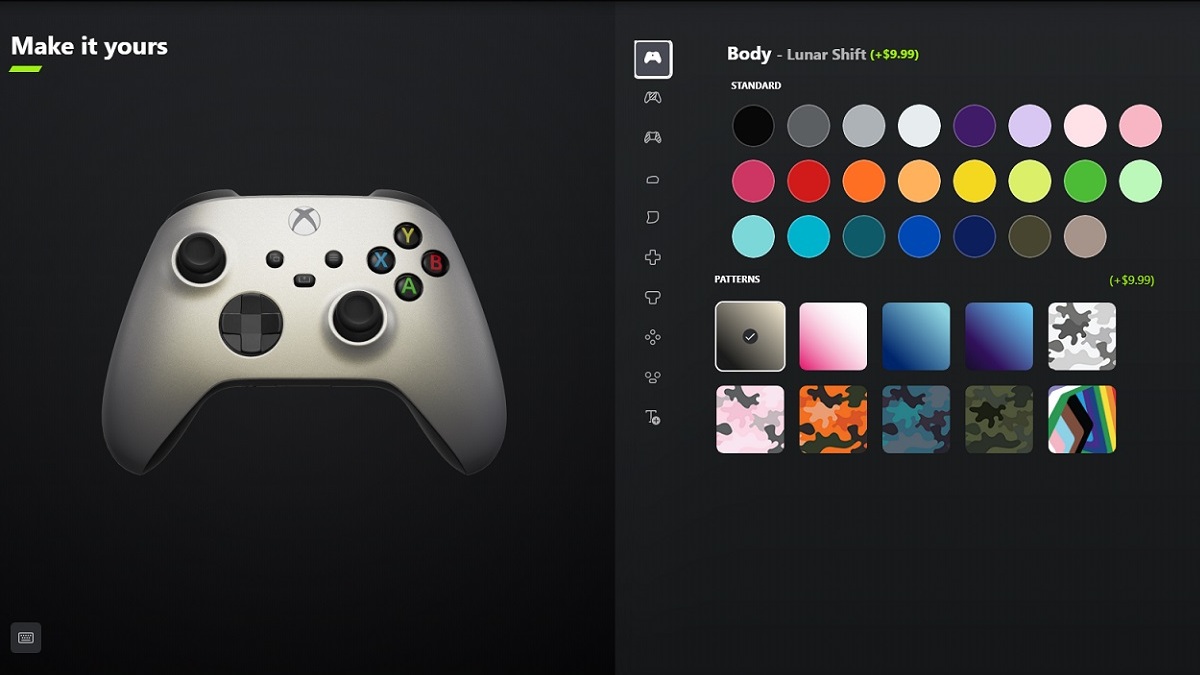 Xbox Design Lab controllers get a pearlescent visual upgrade