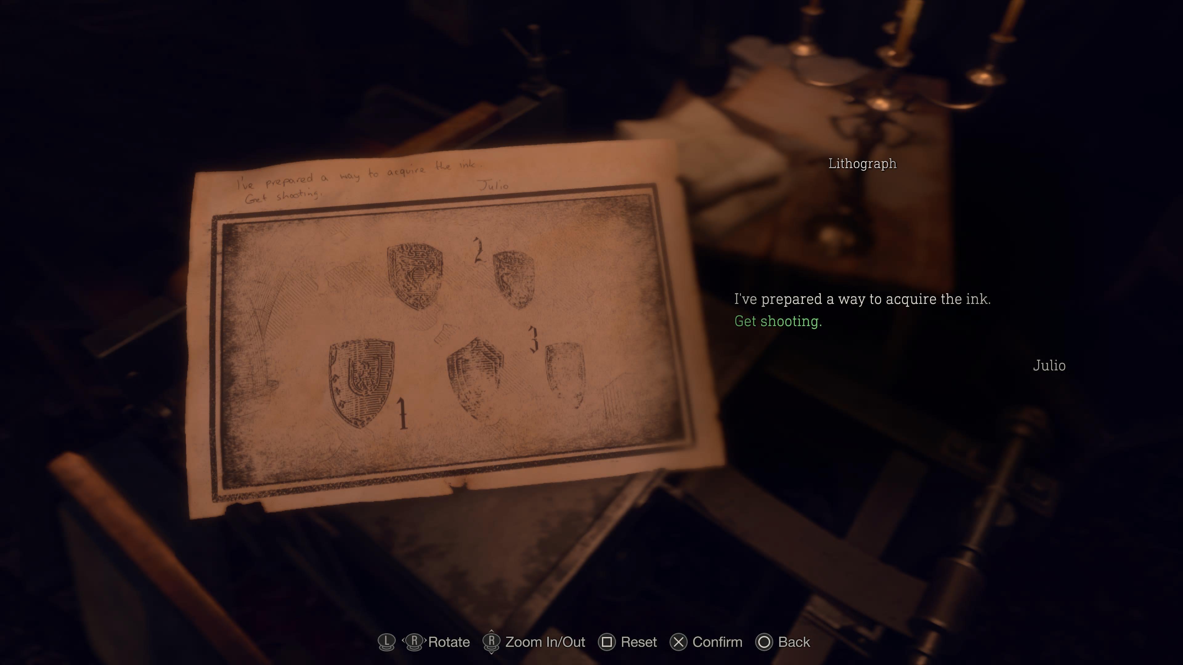 RE4 Separate Ways DLC: How to solve the castle shield puzzle