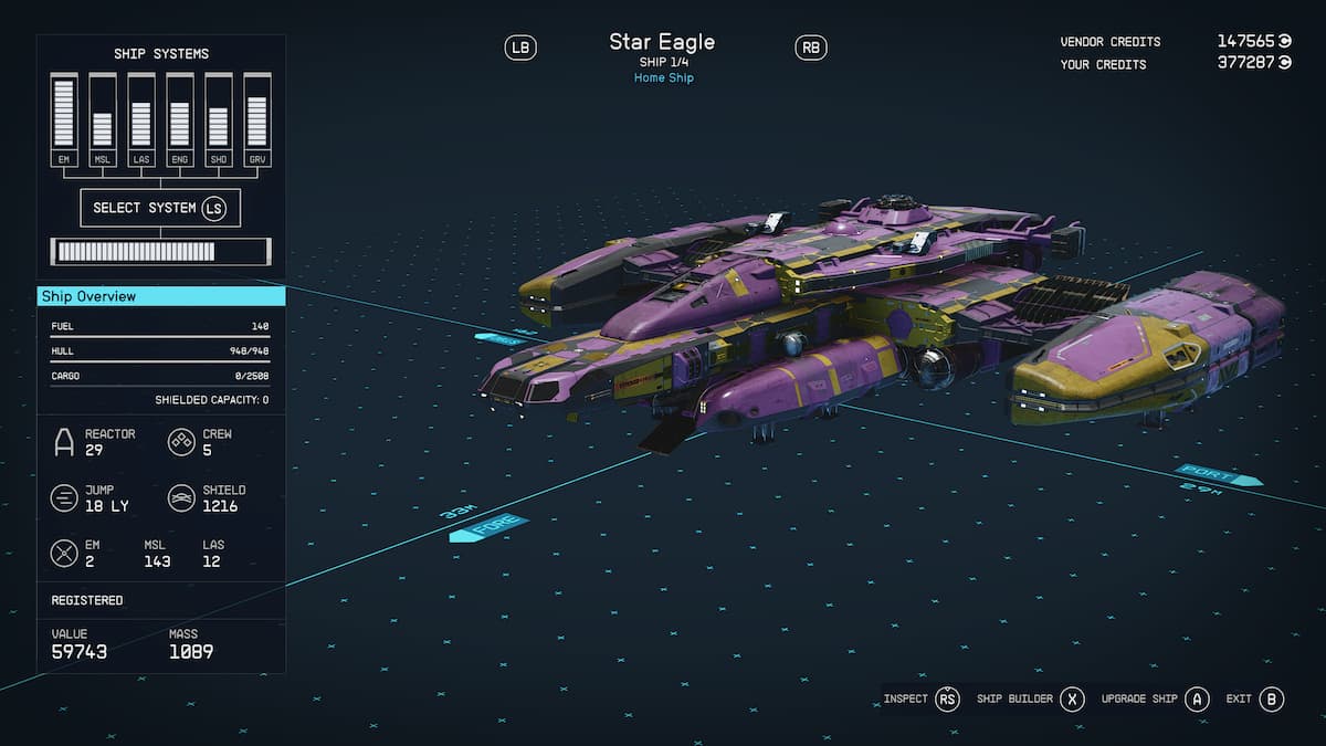 How to change your entire ship color at once in Starfield – Destructoid