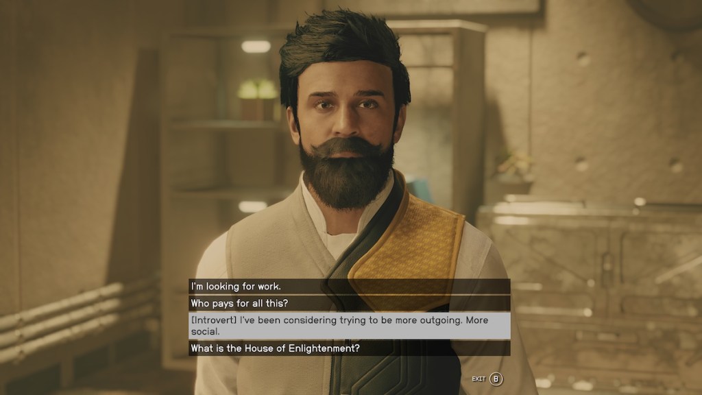 How to change your introvert and extrovert traits in Starfield ...