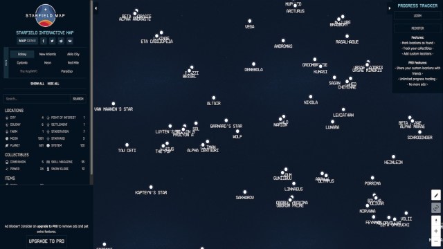 This handy interactive Starfield map will ensure you're never lost in ...