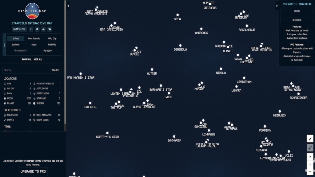 This handy interactive Starfield map will ensure you're never lost in the Settled Systems ...