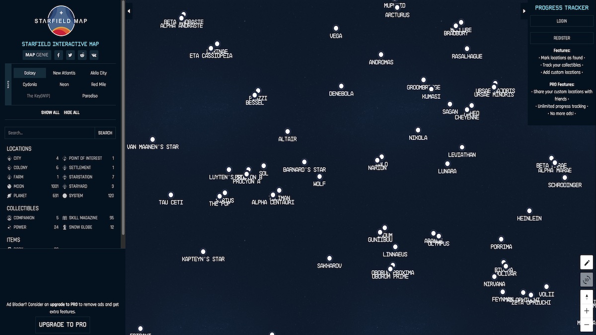 This handy interactive Starfield map will ensure you're never lost in ...