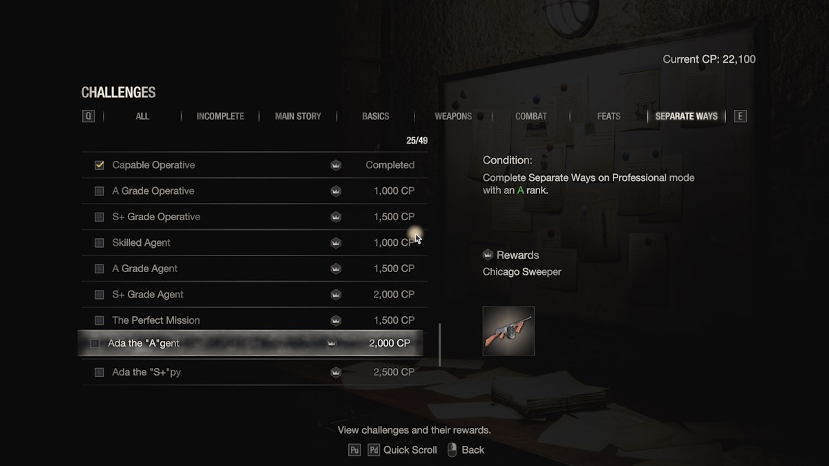 RE4 Remake Separate Ways DLC- All weapon unlocks