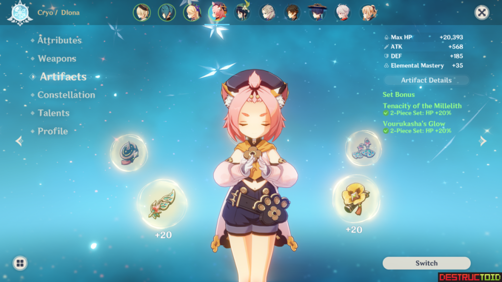 Best Diona Builds, Weapons, and Teams in Genshin Impact