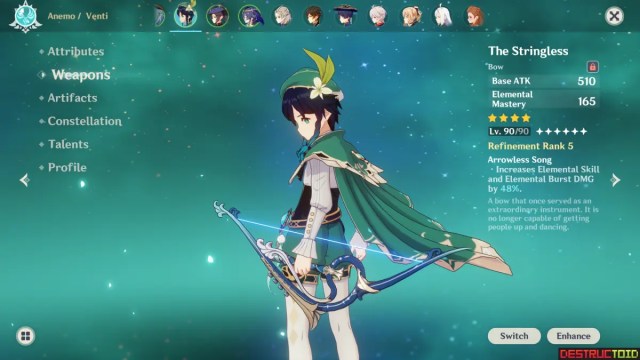 Best Venti Builds, Weapons, and Teams in Genshin Impact – Destructoid