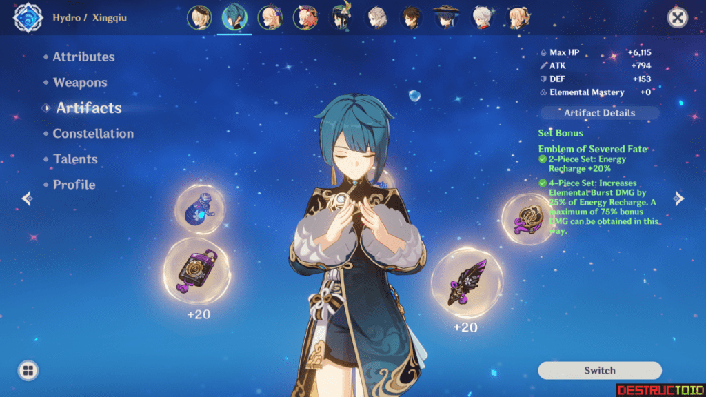 Best Xingqiu Builds, Weapons, and Teams in Genshin Impact