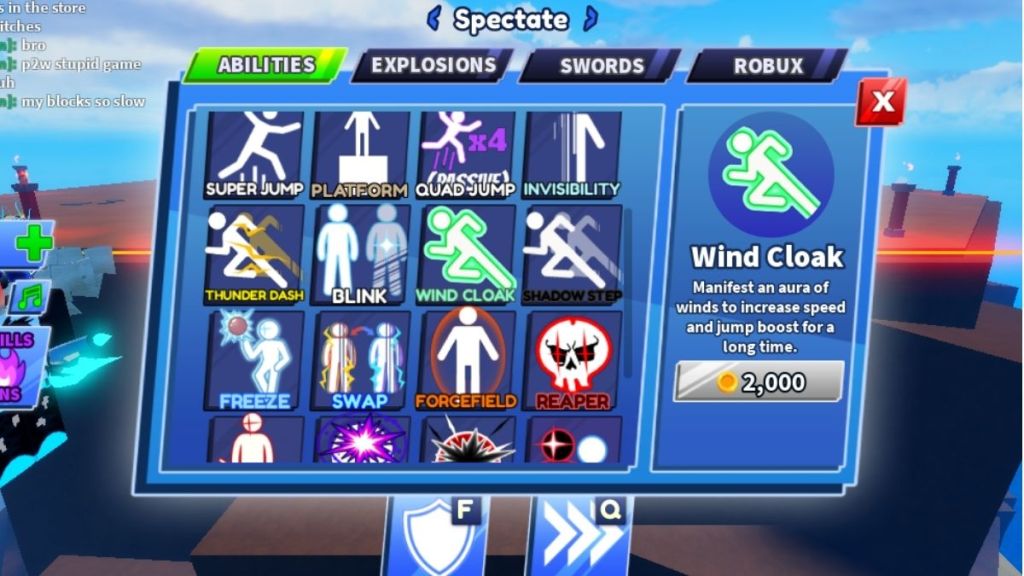 How to get the Wind Cloak in Roblox Blade Ball