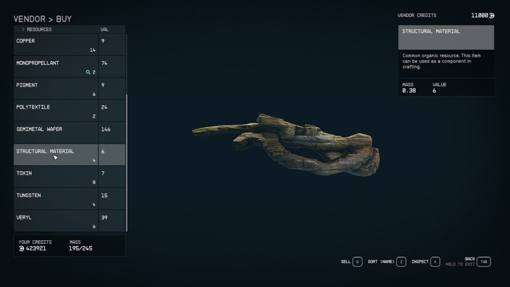 How to get Structural Material in Starfield