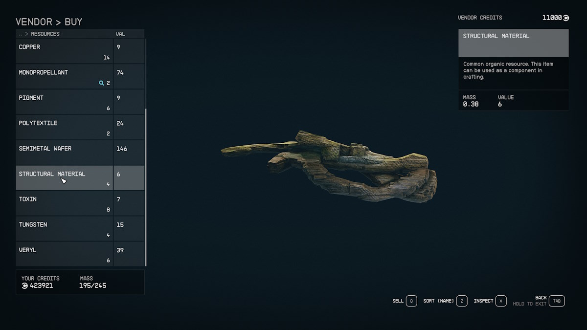 How to get Structural Material in Starfield