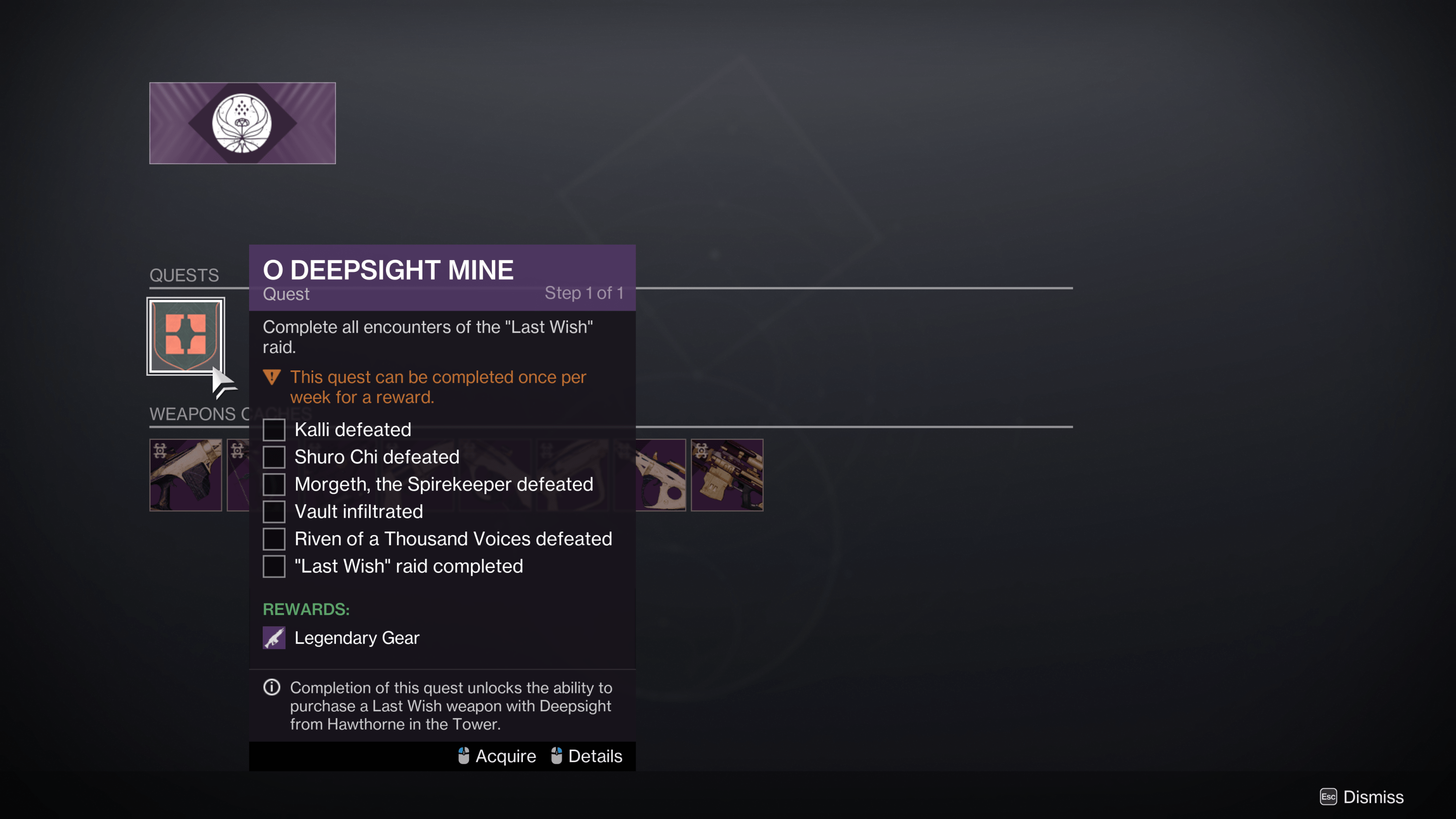 Destiny 2 Last Wish loot table: All weapons and armor