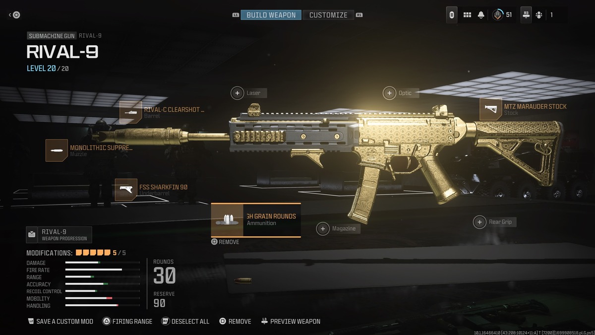 Best Modern Warfare 3 Rival 9 Loadout