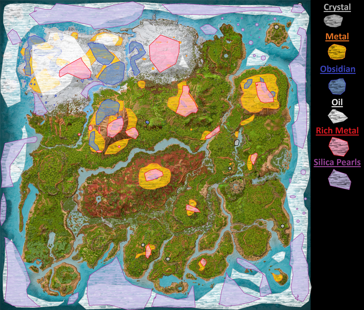 ARK: Survival Ascended Resource Map