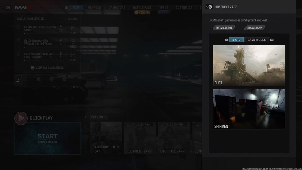 What is Rustment 24/7 - MW3 new playlist