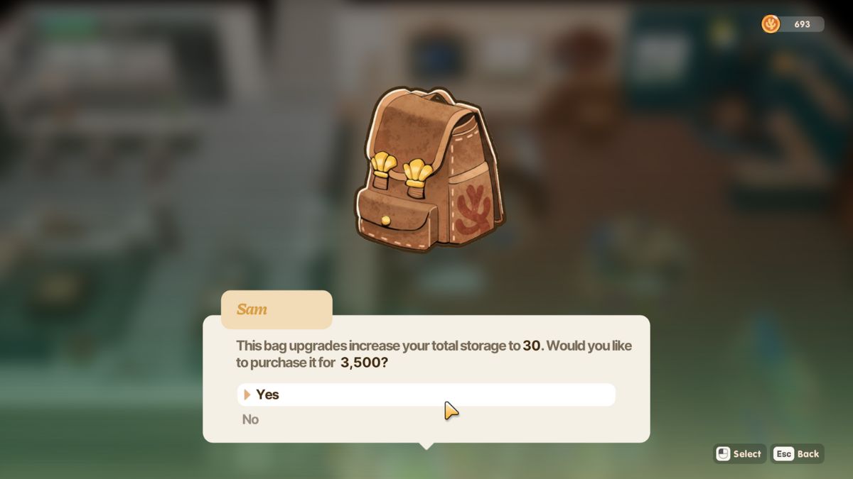 How to increase inventory space in Coral Island