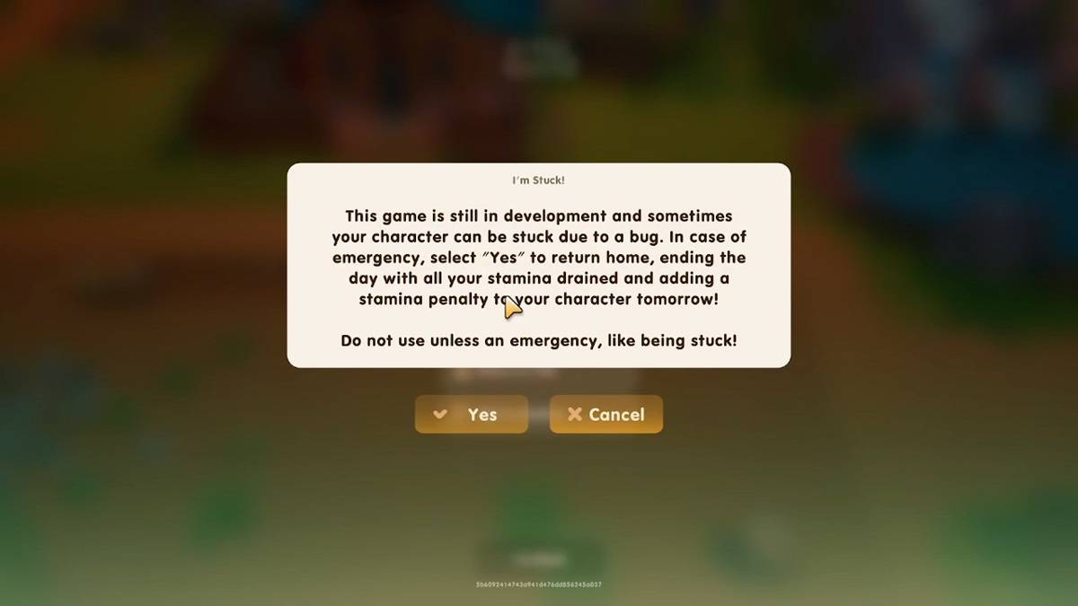 What is the "I'm Stuck" button in Coral Island?