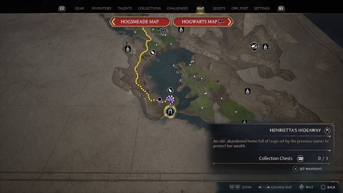 How to Use the Musical Map in Hogwarts Legacy - Treasure Location