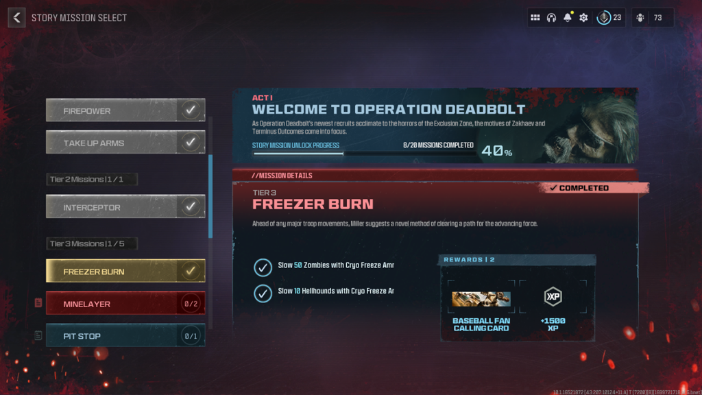 How to find and slow 10 Hellhounds with Cryo Freeze in MW3 Zombies