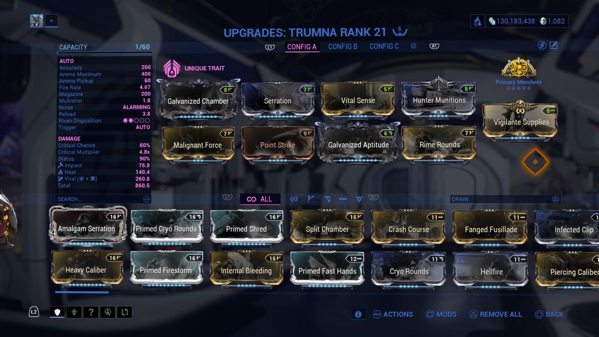Best Trumna builds - Warframe