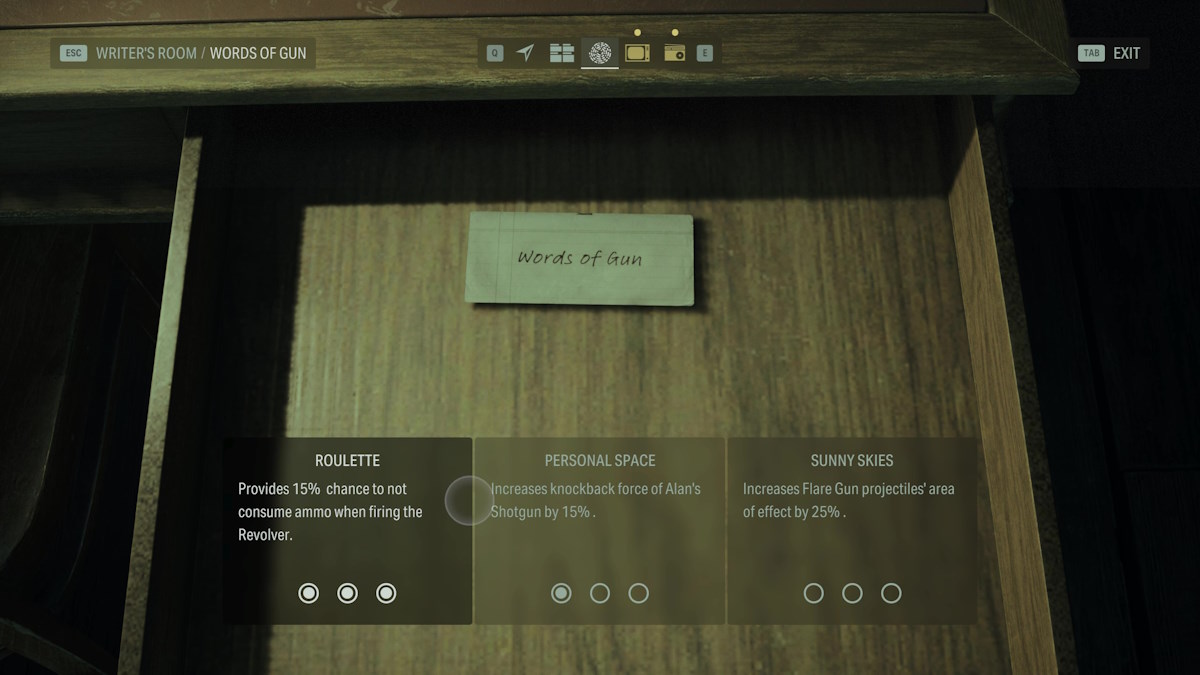 Best weapon upgrades in Alan Wake 2