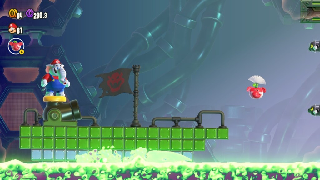 Evade the Seeker Bullet Bills! all secrets in Super Mario Bros. Wonder ...