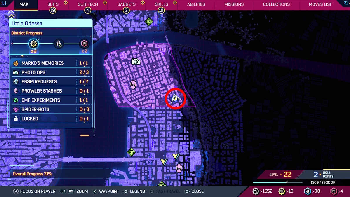 All EMF experiment locations in Spider-Man 2 – Destructoid