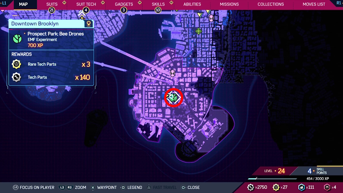 All EMF experiment locations in Spider-Man 2 – Destructoid