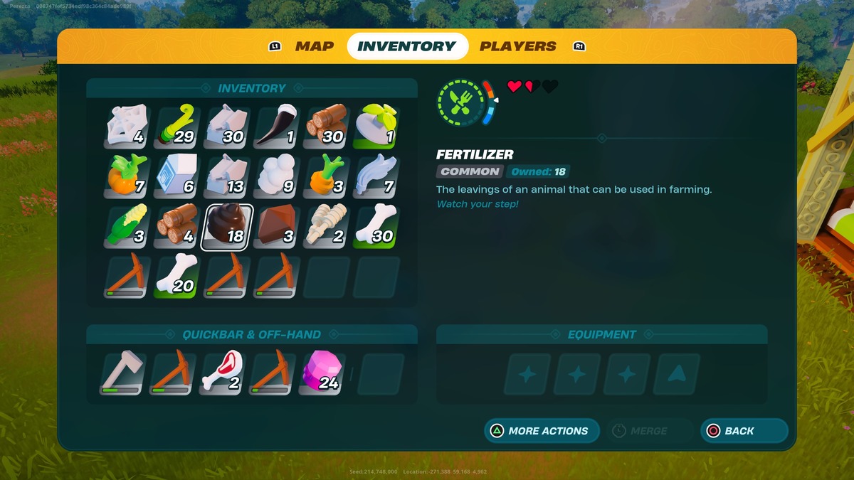 How to get fertilizer in LEGO Fortnite