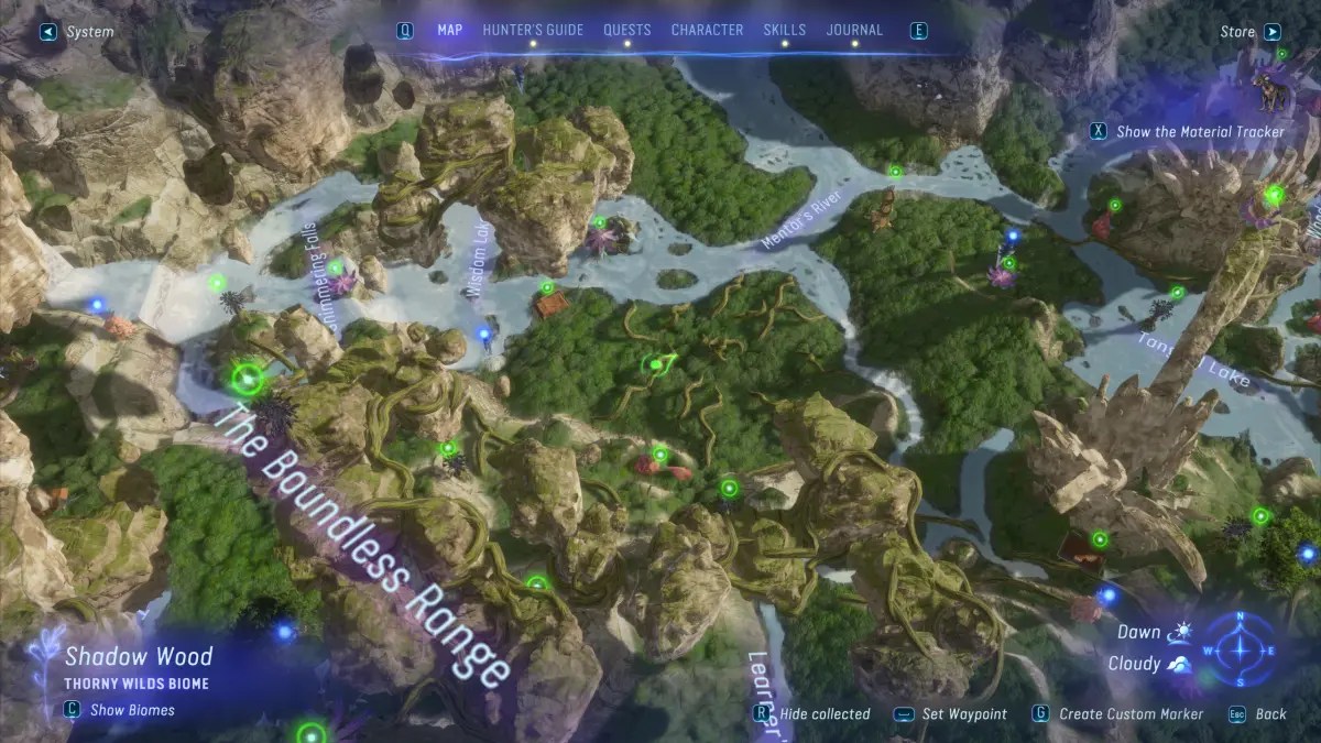 All gatherable wildlife locations in Avatar: Frontiers of Pandora ...