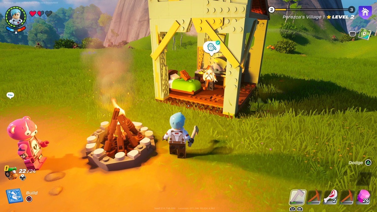 How to sleep in LEGO Fortnite, explained