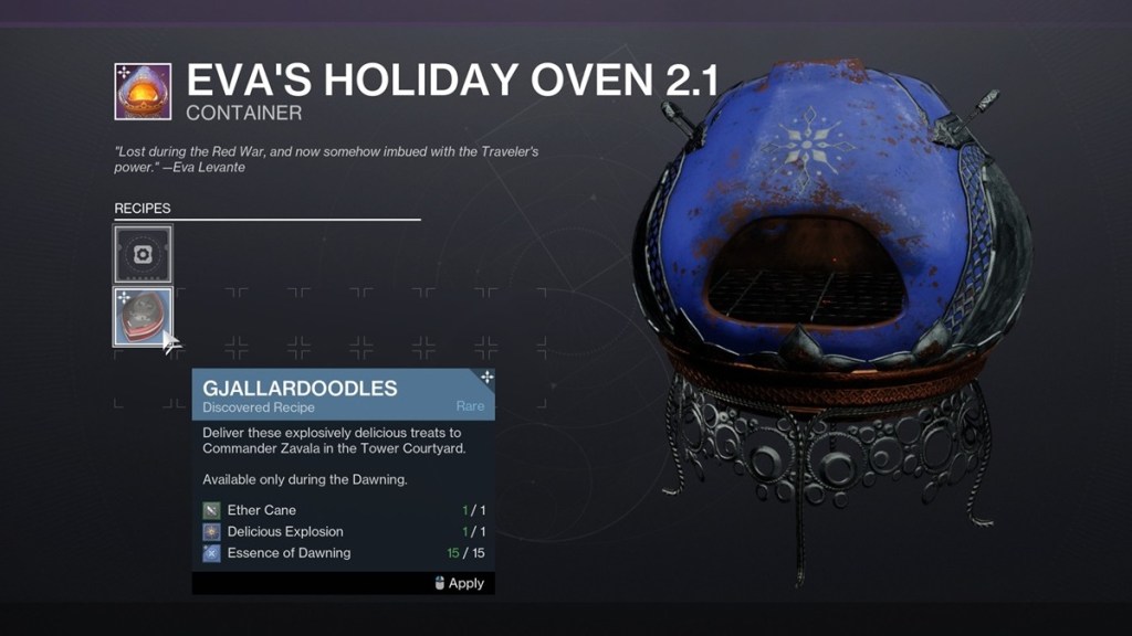 How to bake cookies in Destiny 2