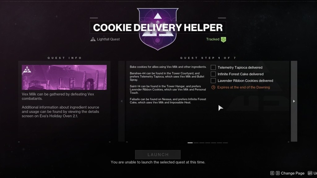 How to bake cookies in Destiny 2