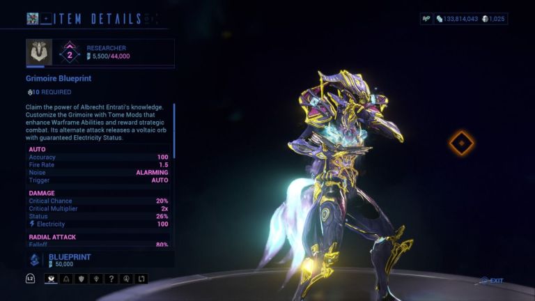 How to get the Grimoire in Warframe