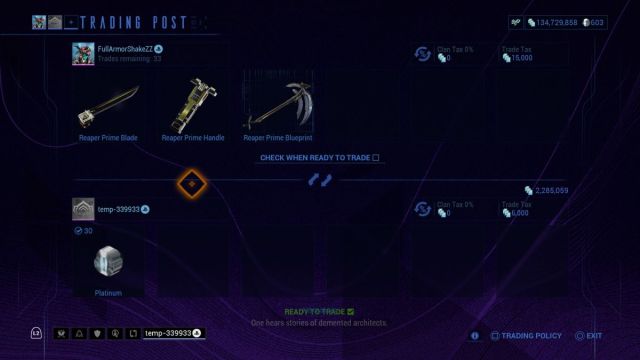 How trading works in Warframe – Destructoid