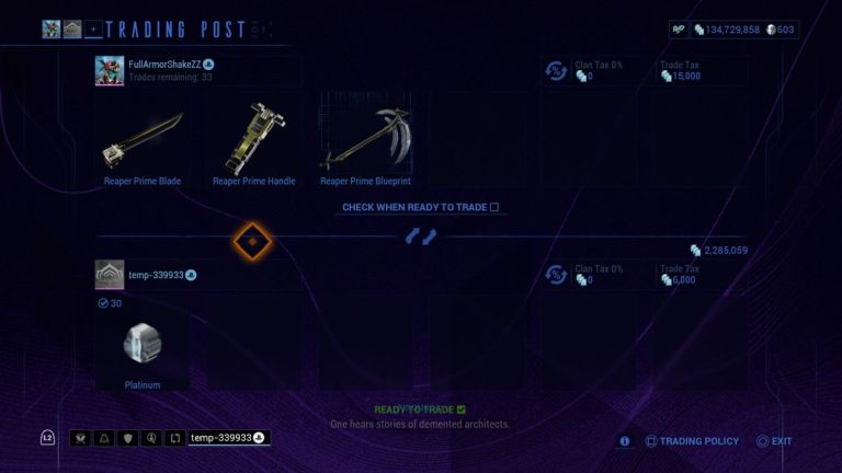How trading works in Warframe – Destructoid