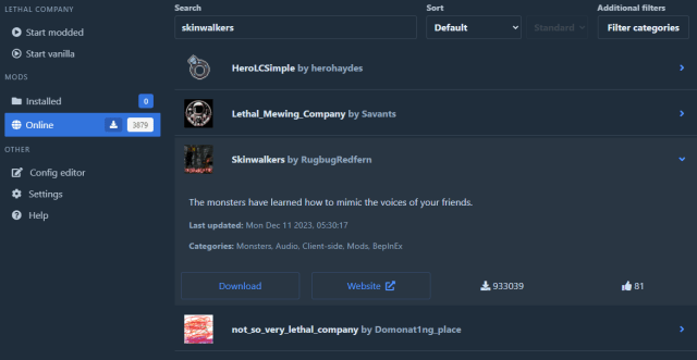 Lethal Company's Skinwalkers mod mimics your friends' voices