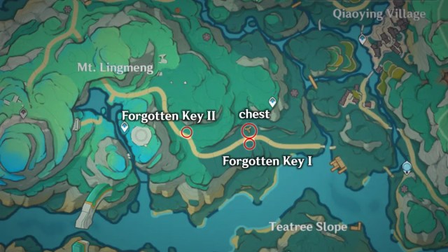 Where to find and use Forgotten Keys 1 and 2 in Genshin Impact Chenyu ...