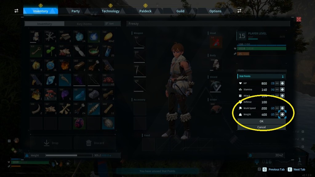 How to improve inventory management in Palworld
