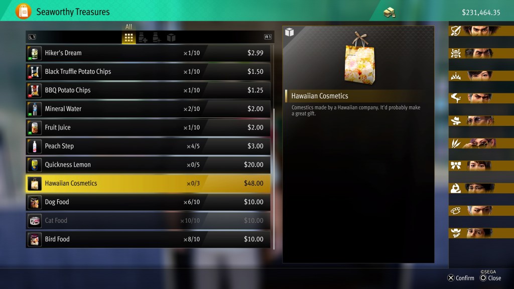 Where to find Hawaiian Cosmetics in Like a Dragon: Infinite Wealth