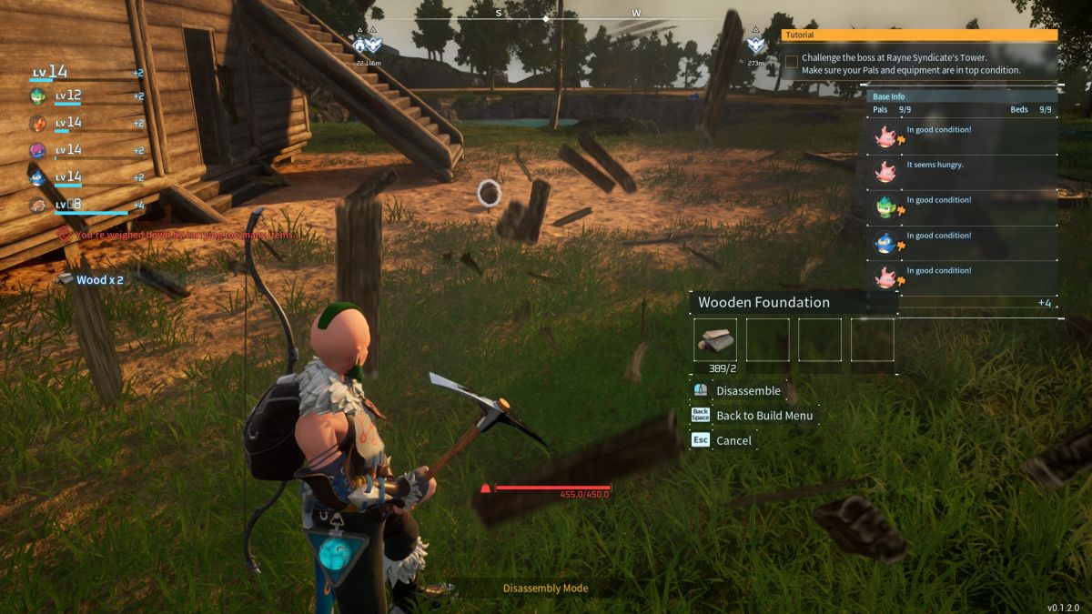 How to delete buildings in Palworld - Disassembly Mode, explained