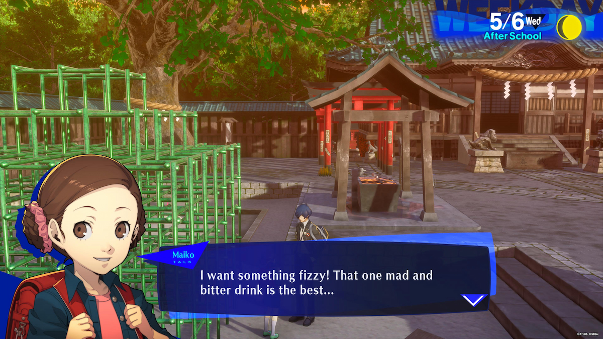 Where to find the round, hot, and soft food for Maiko in Persona 3 Reload