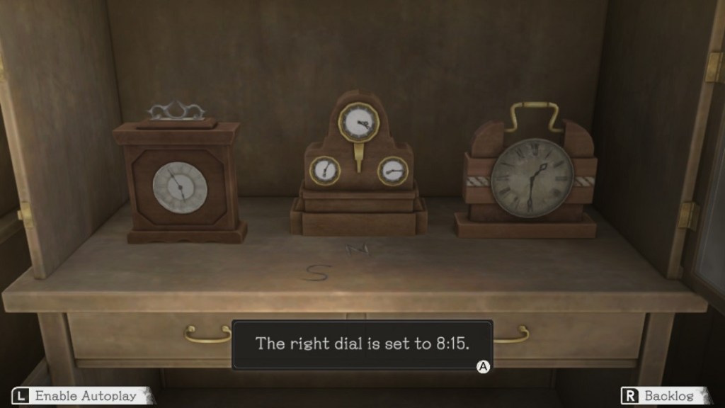 How to solve the clock workshop puzzle in Another Code: Recollection