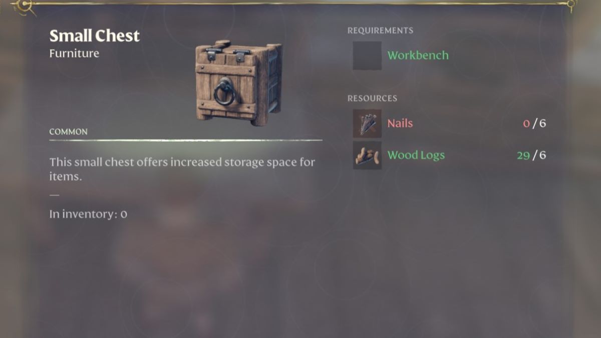 How to build storage crates in Enshrouded