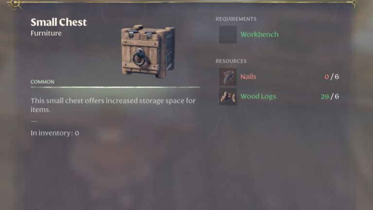 How to build storage crates in Enshrouded