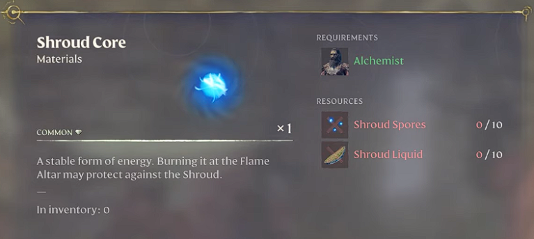 Where to find Shroud Core in Enshrouded (Farming and Map)