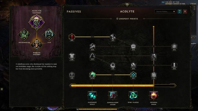 Last Epoch Warlock leveling build guide