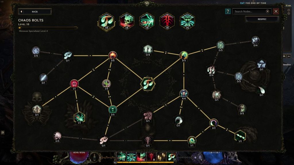 Last Epoch Warlock leveling build guide